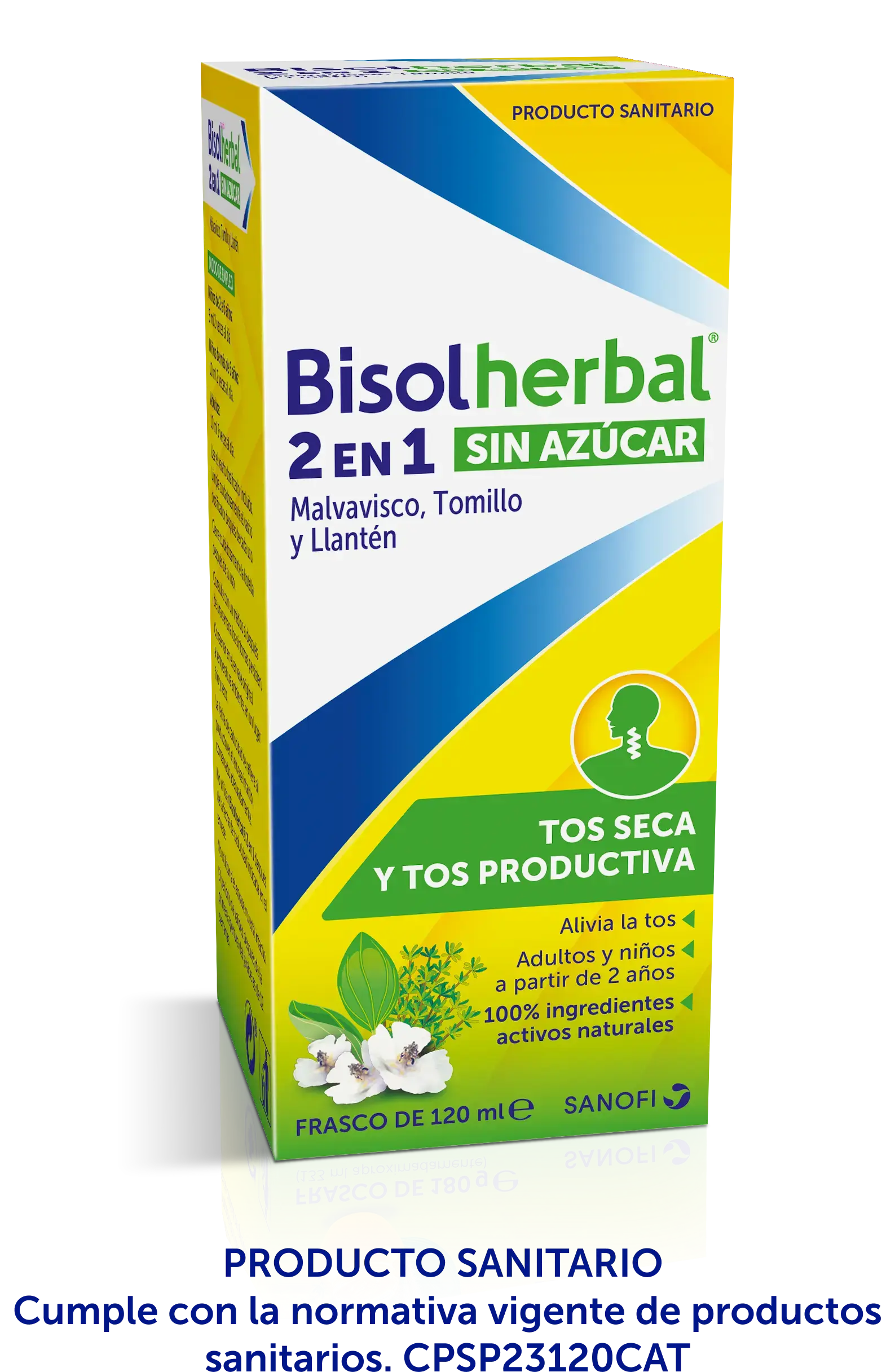 Bisolherbal® 2 en 1 Sin Azúcar | Antitusivo Tos Seca y Productiva